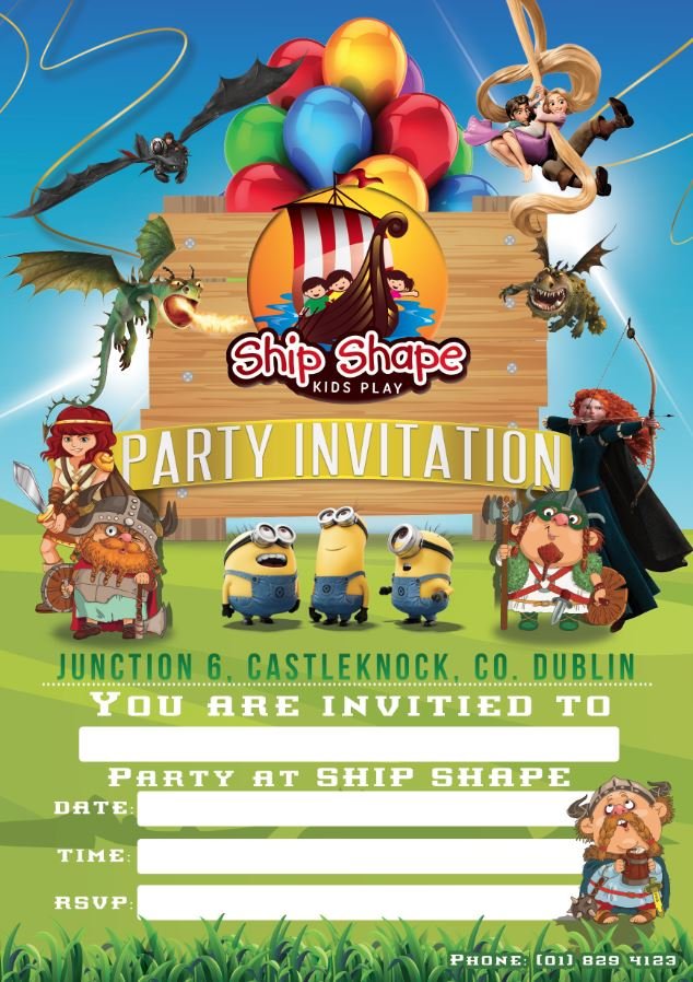 Parties – Ship Shape Kids Play